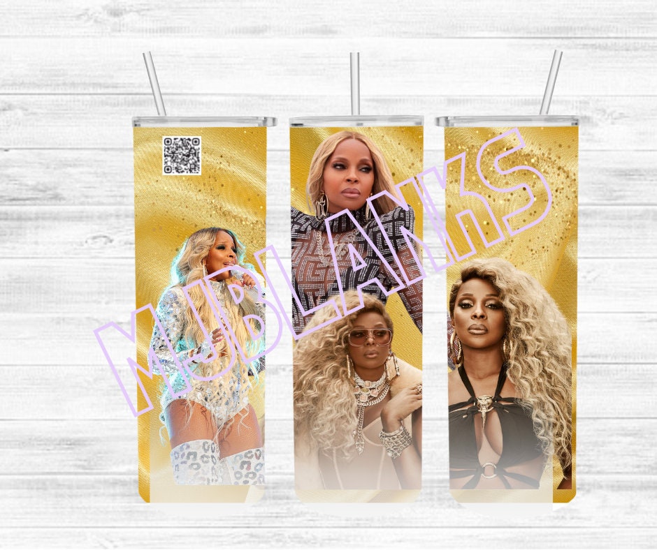 Mary J. Blige Tumbler Wrap/ With QR Code - Etsy