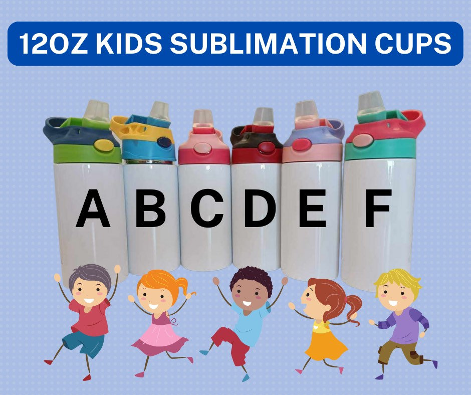 NEW 12oz Kids Sublimation Flip Top Cups/tumblers - Etsy