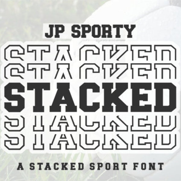 Stacked Font - Etsy