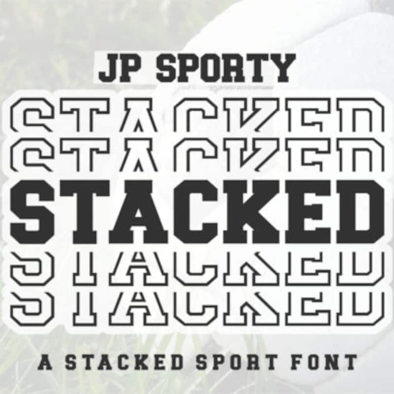 Stacked Font - Etsy
