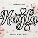 Kayla Outline Font - Etsy