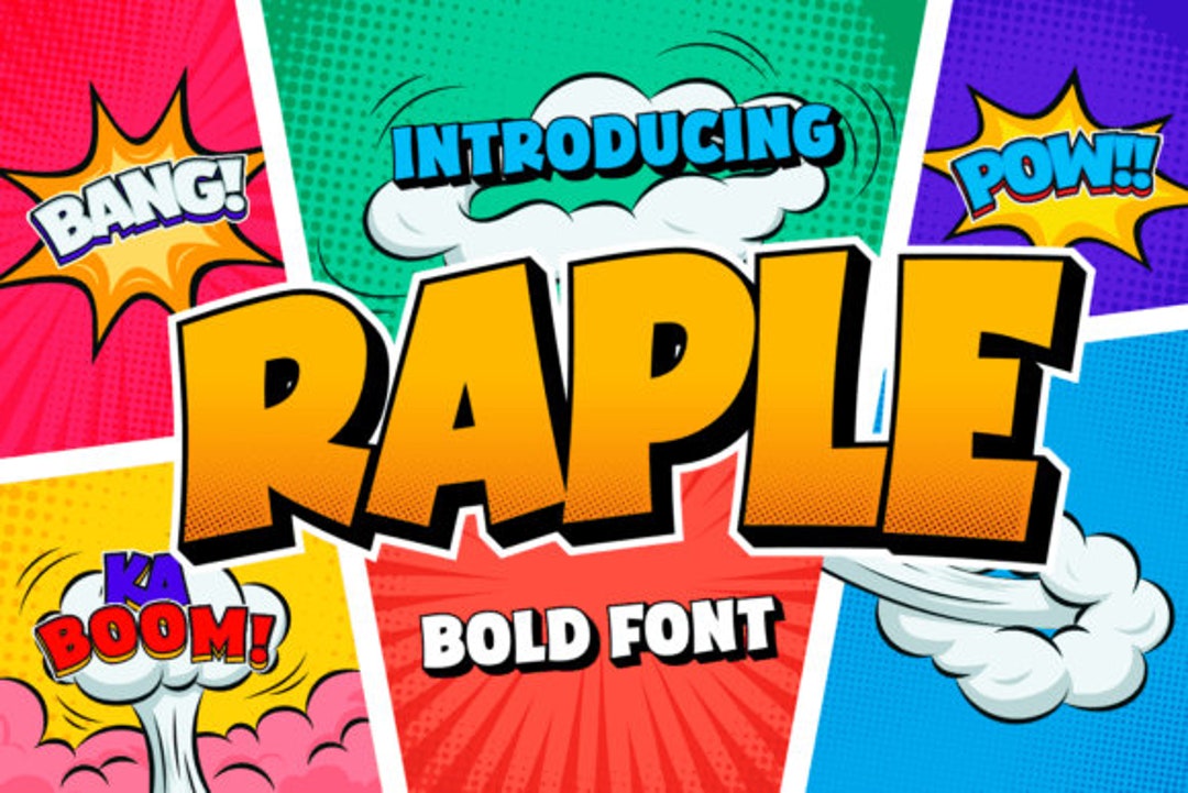 Raple Font - Etsy