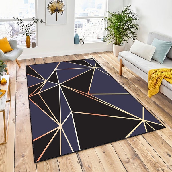 Geometric Rug - Etsy
