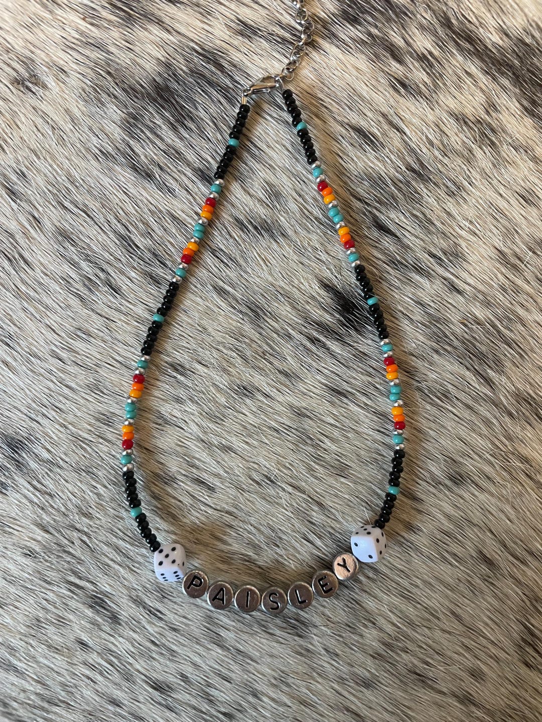 CUSTOM Western Beaded Choker - “all Night Revival” - Western Beaded ...