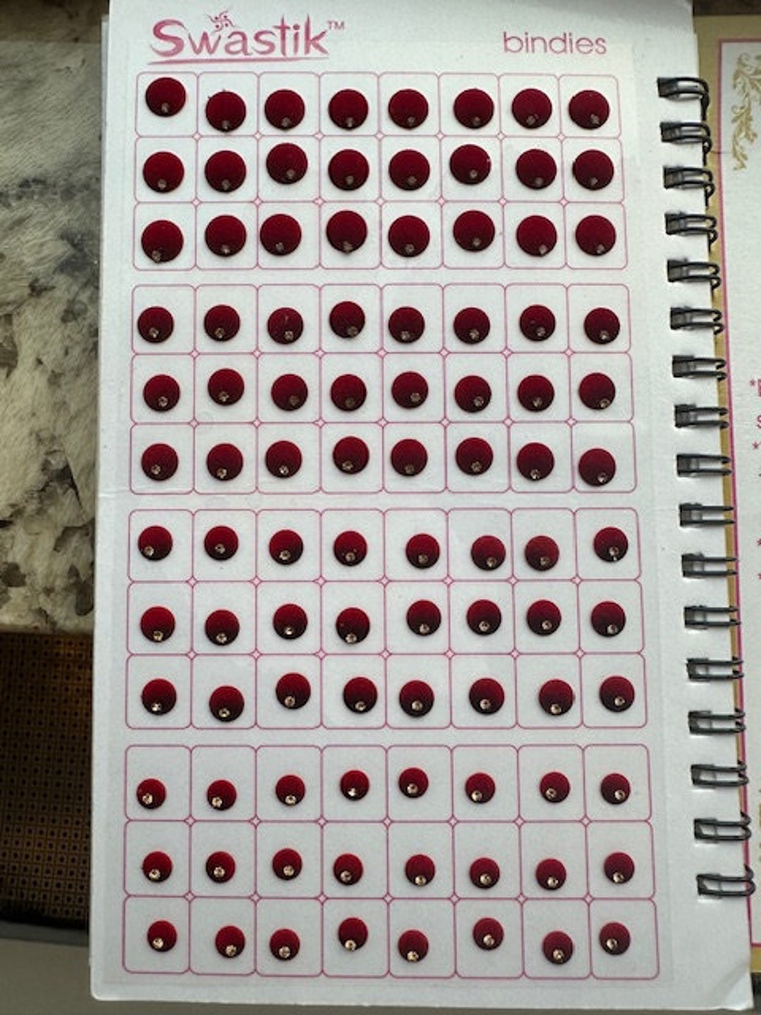 Bindi Book Multi Color Bindi Book Bollywood Bindi Book - Etsy