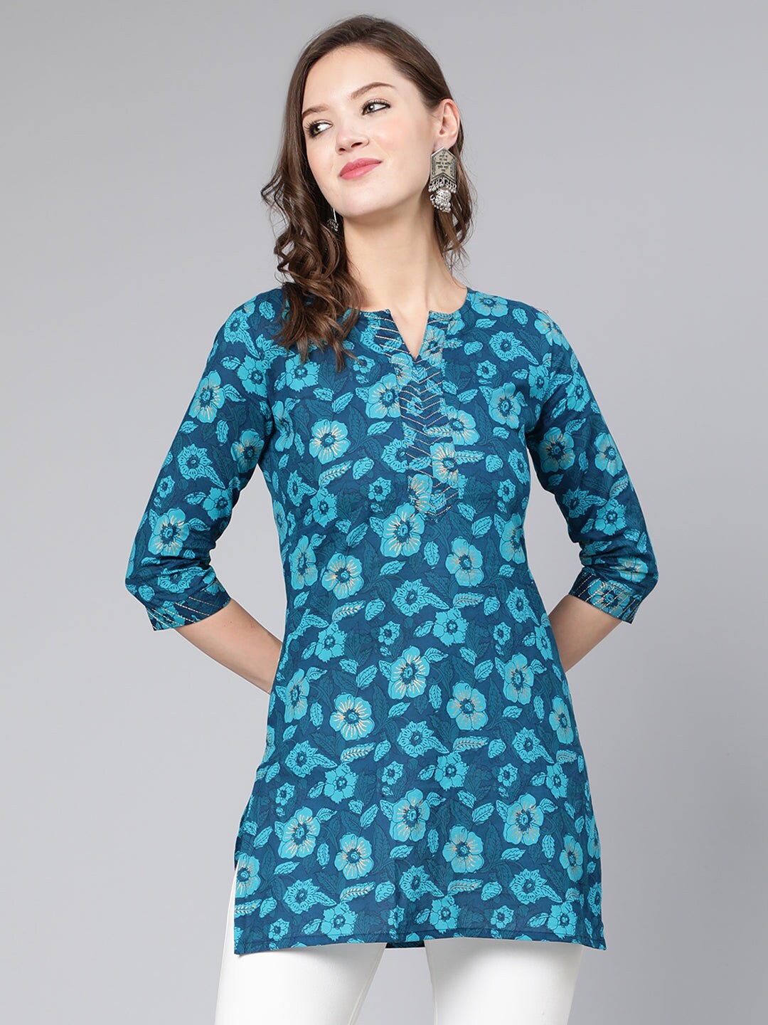 Short Kurtis for Women Kurtas & Kurtis Tunic Tops Tunics for Women ...