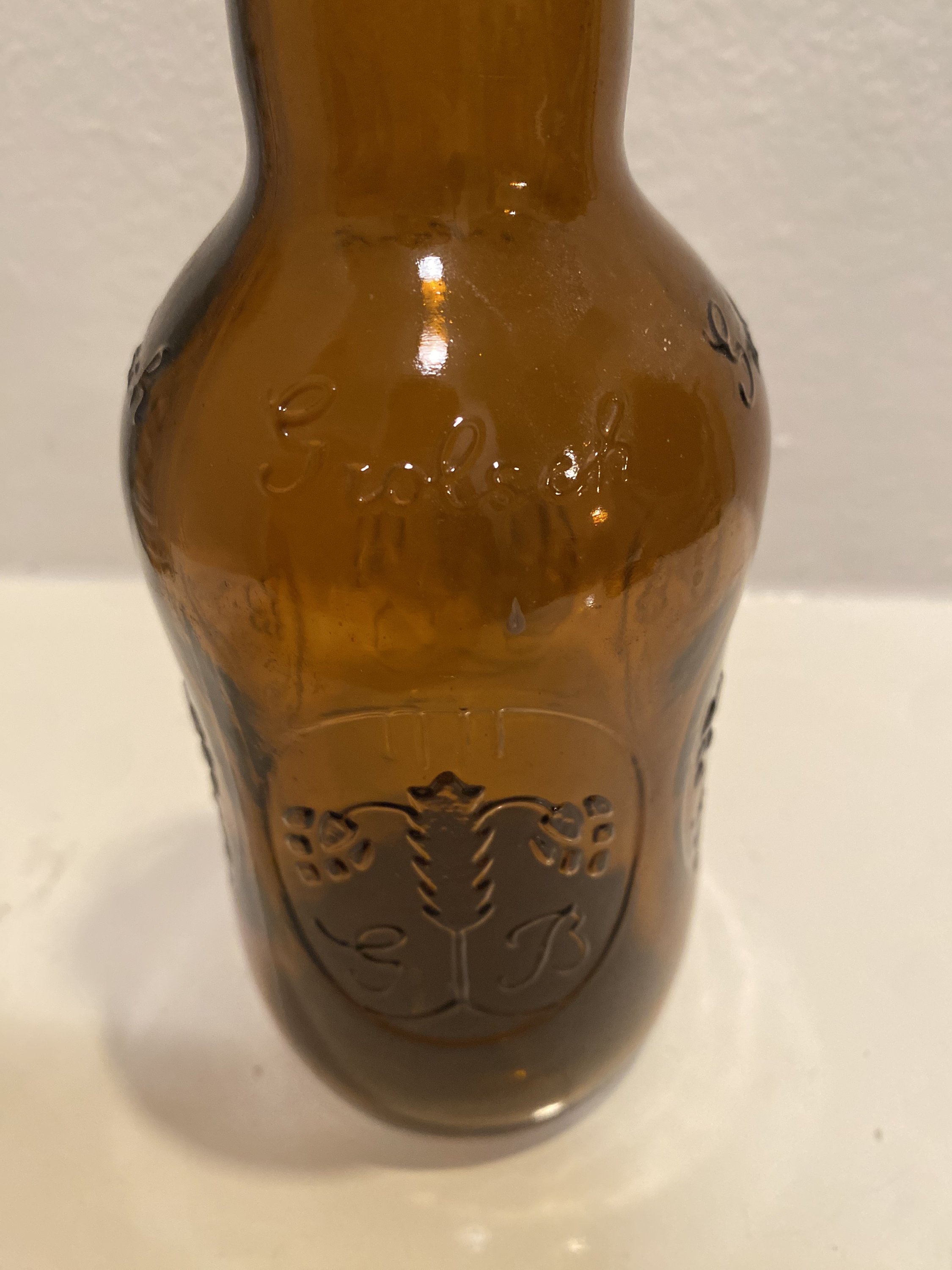 Vintage Grolsch Amber Brown Empty Beer Bottle Swing Top Porcelain Flip ...