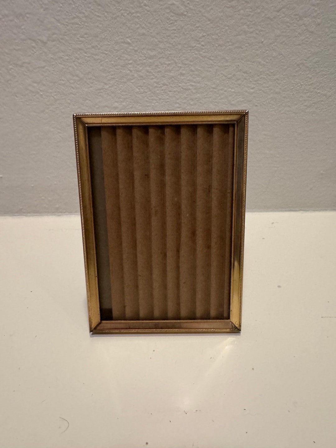 Vintage Velvet Back Brass 3.5x5 Picture Frame - Etsy