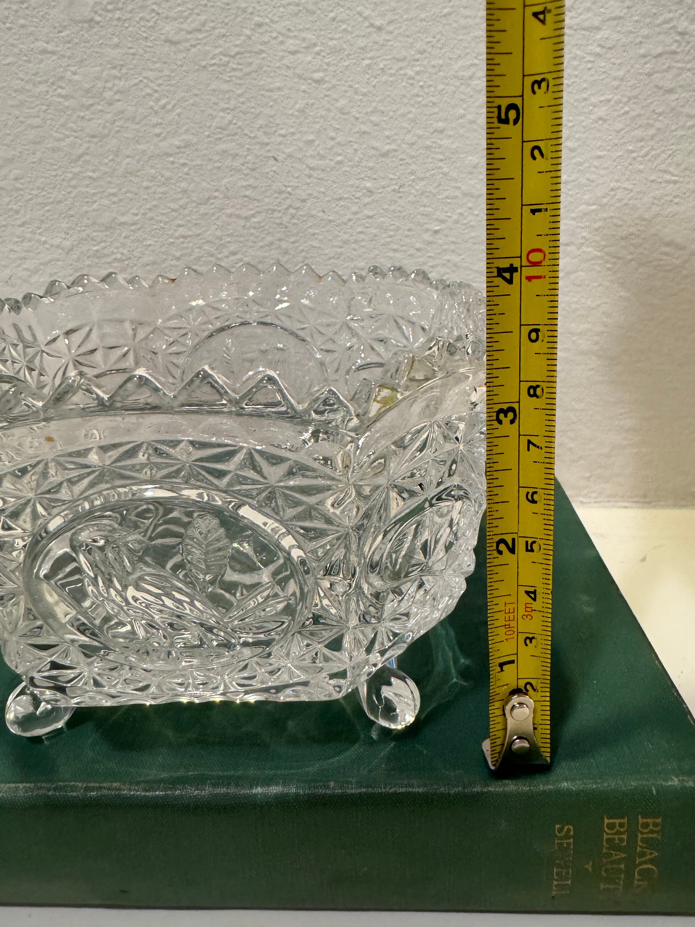 Vintage Lead Cut Crystal German Hofbauer Byrdes Collection Squate ...