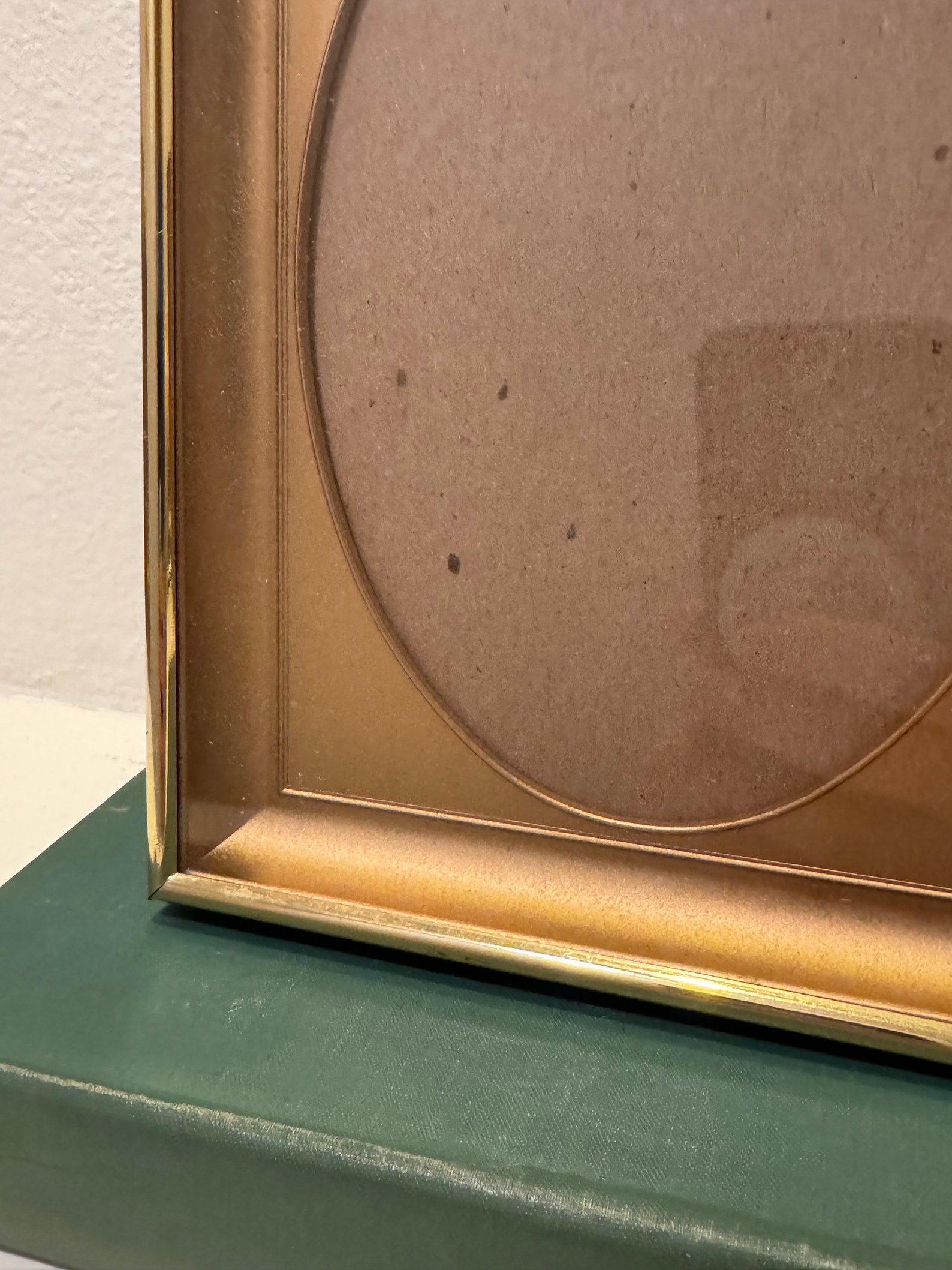 Vintage Brass Oval Inset 5x7 Picture Frame- Small Dent - Etsy