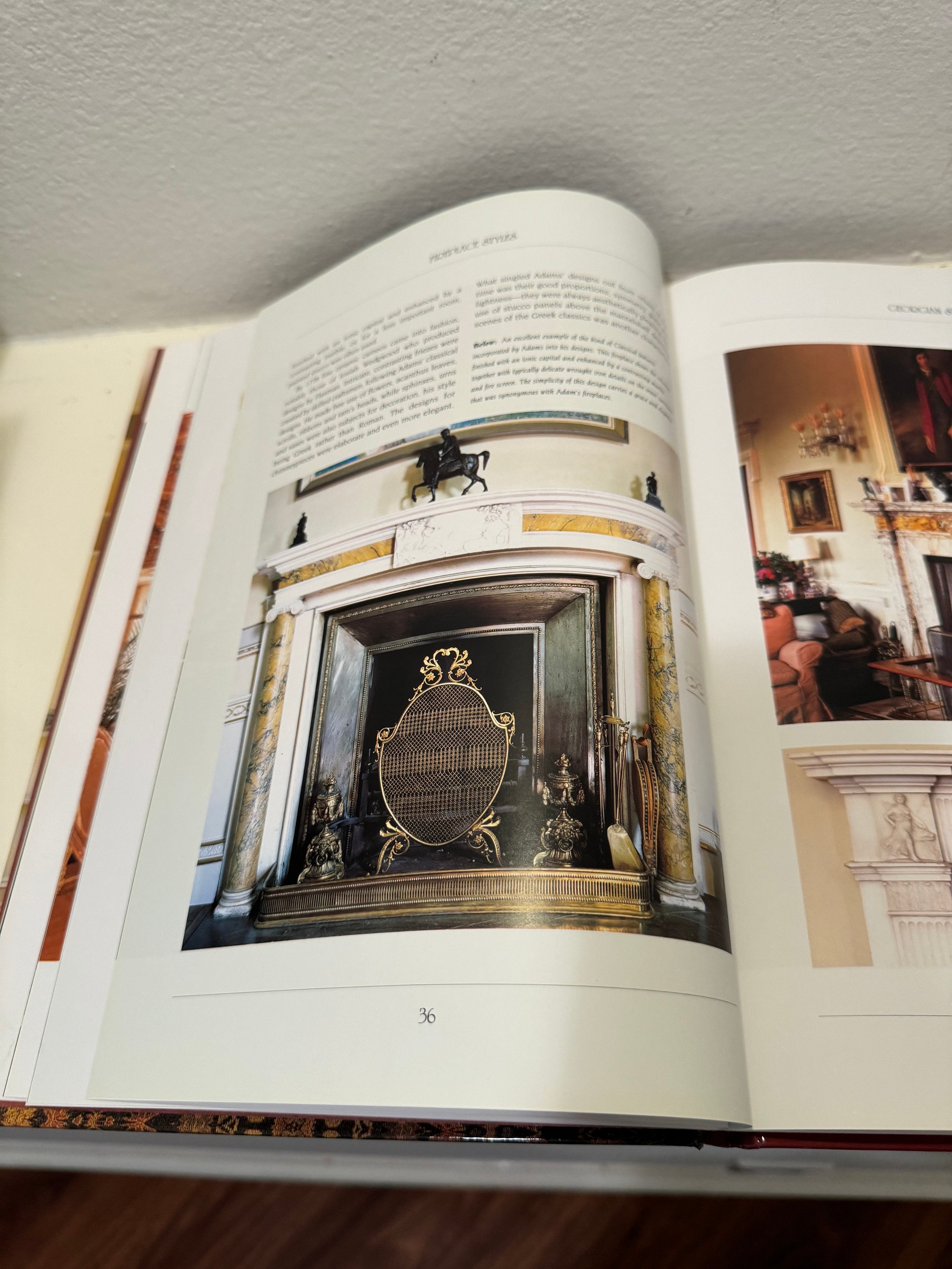 Vintage Fireplace Styles Coffee Table Book, Table Decor, Photography ...