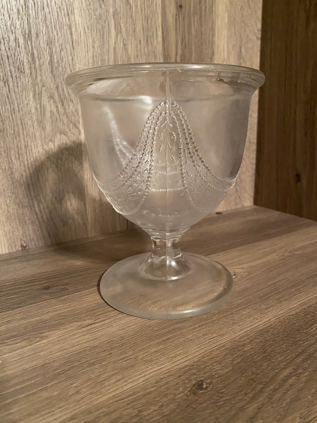 Antique 1880s Clear Drape EAPG Compote/sugar Spooner - Etsy