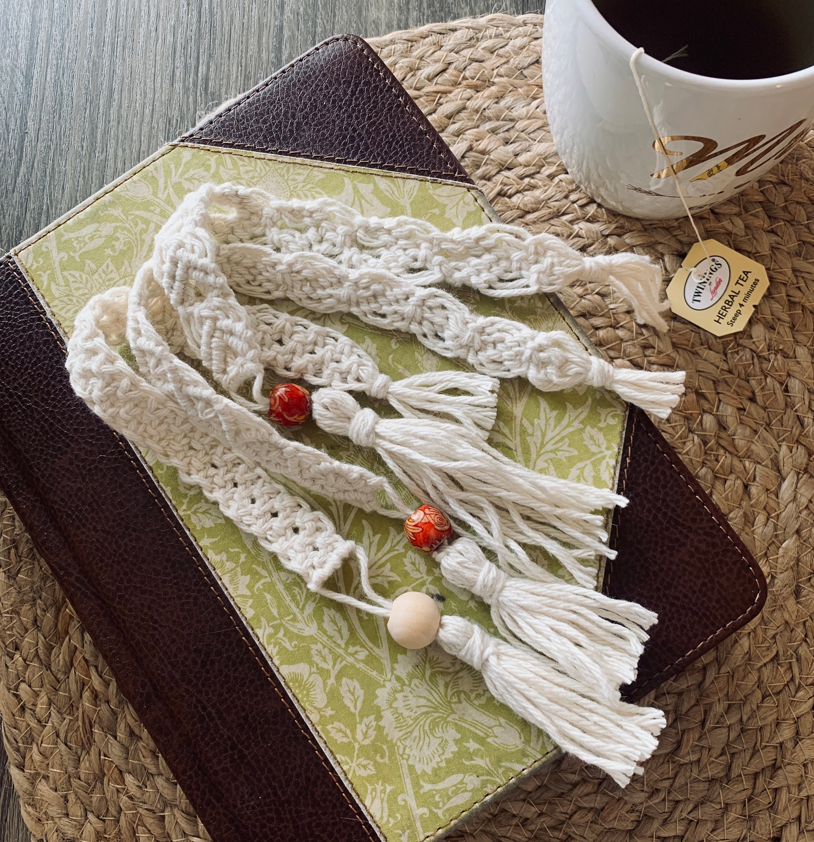 Set of 3 Macrame Bookmarks | Boho Minimalist Cute Woven Book ...