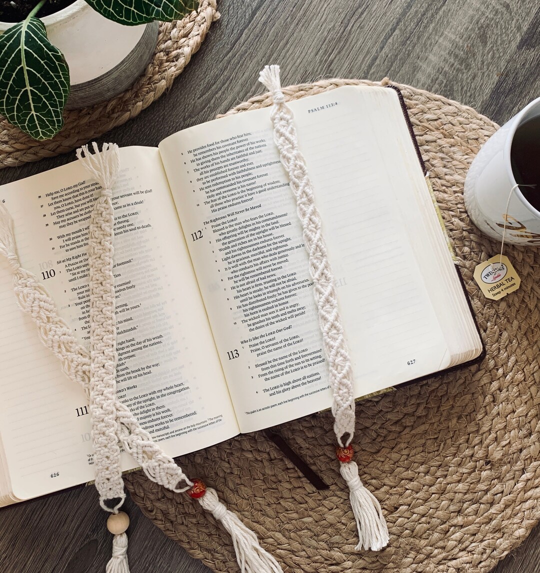 Set of 3 Macrame Bookmarks | Boho Minimalist Cute Woven Book ...