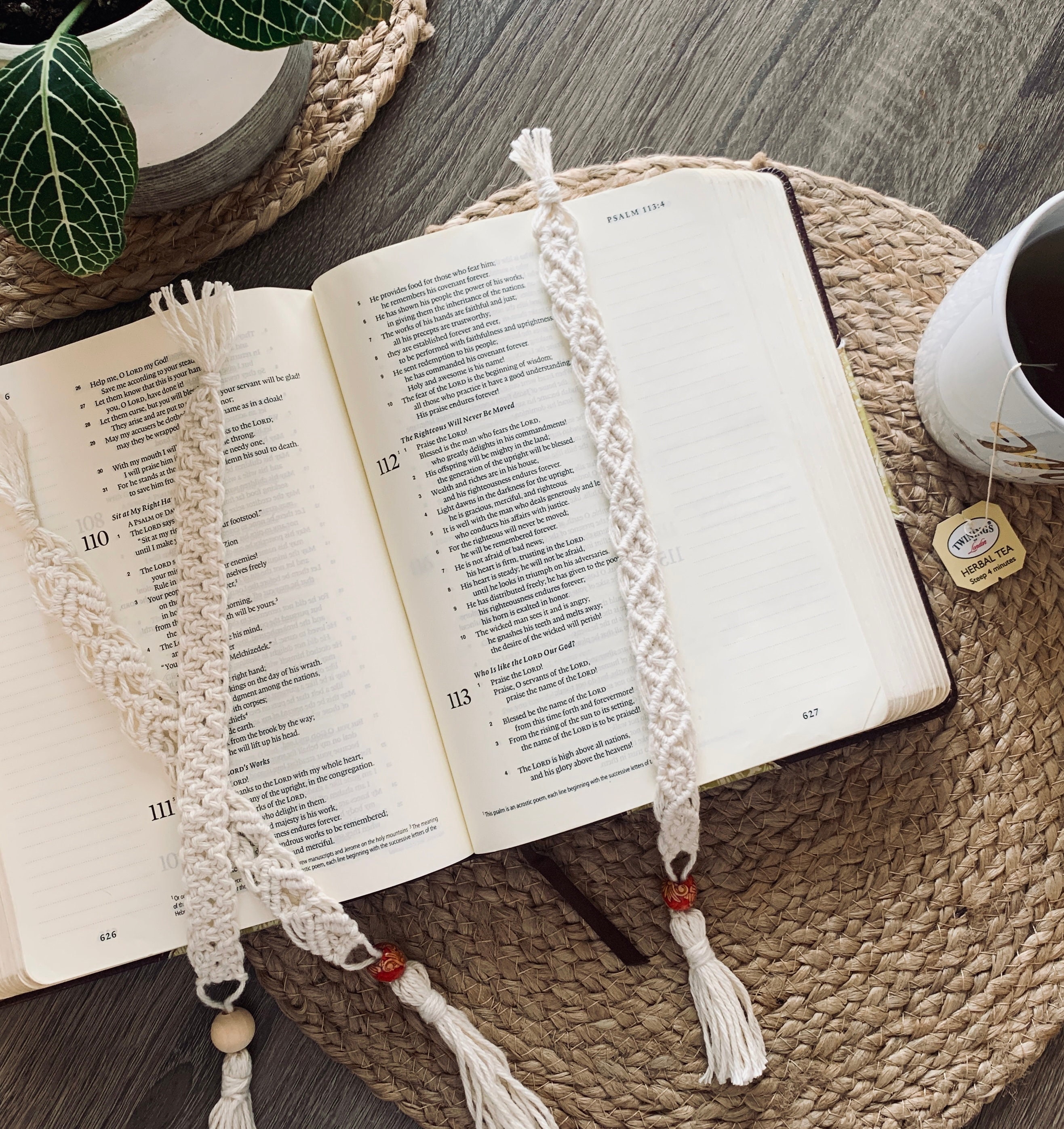 Set of 3 Macrame Bookmarks | Boho Minimalist Cute Woven Book Accessories - Etsy