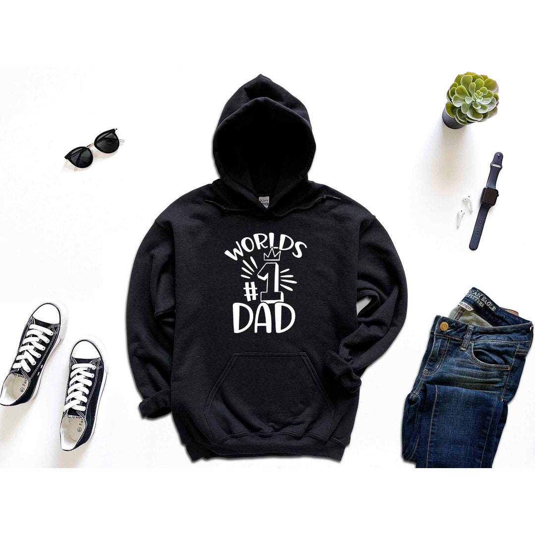 Worlds 1st Dad Hoodie, Best Father Hoodie, Father Est 2024 Gift, Funny ...