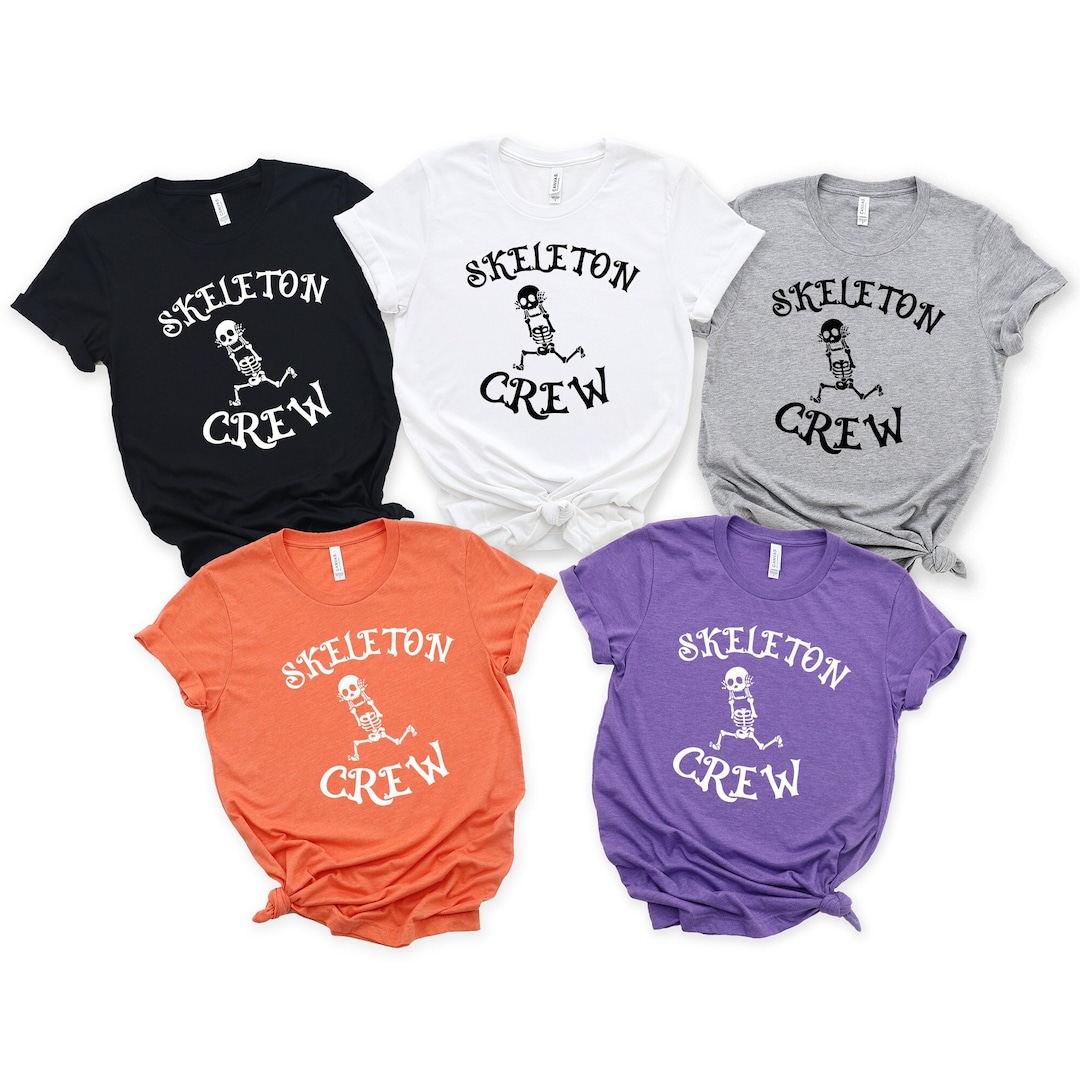 Skeleton Crew Shirt, Skeleton Family Matching Shirt, Halloween Party ...