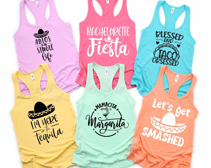 Custom Bride Stagette Cactus Scottsdale Party Shirts, Final Fiesta ...
