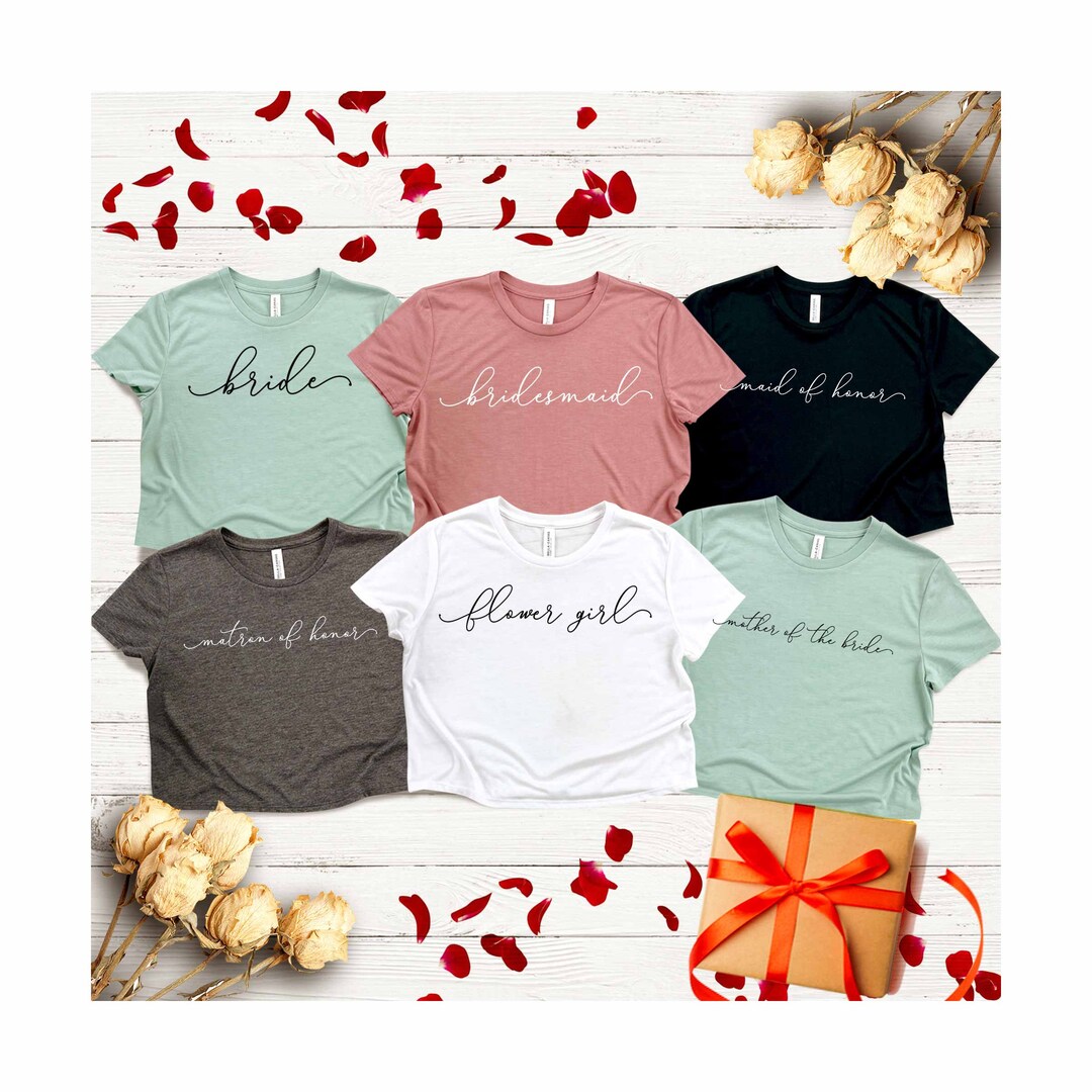 Bride Love Crop Top, Flower Girl Crop Top, Bridal Shower Crop Top ...