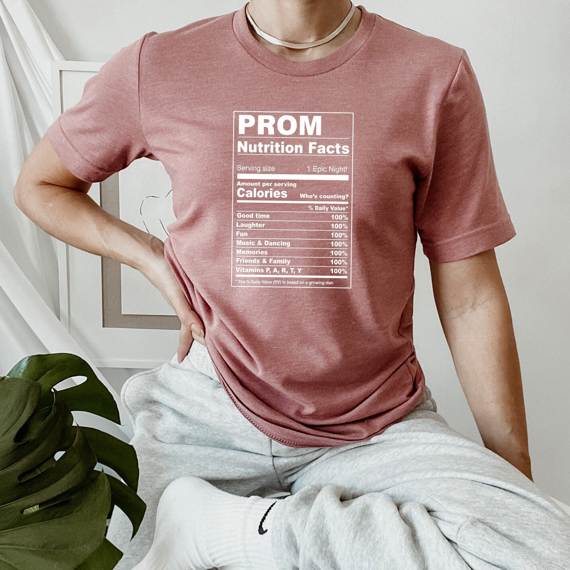 Prom Nutrition Facts Shirt Prom 2023 Shirt Prom Party Shirt - Etsy