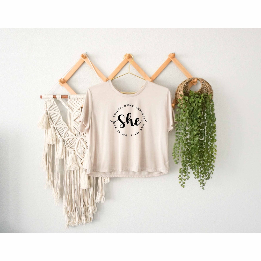 She Builds She Owns Crop Top, Rbg Gift, Equality Crop Top, Women Rights ...