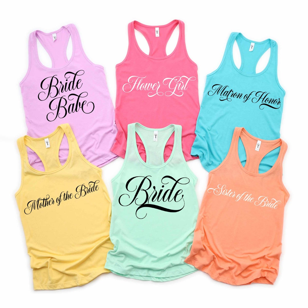 Bride Babe Tank Top, Bridal Shower Tank Top, Bridesmaid Tank Top, Bride ...