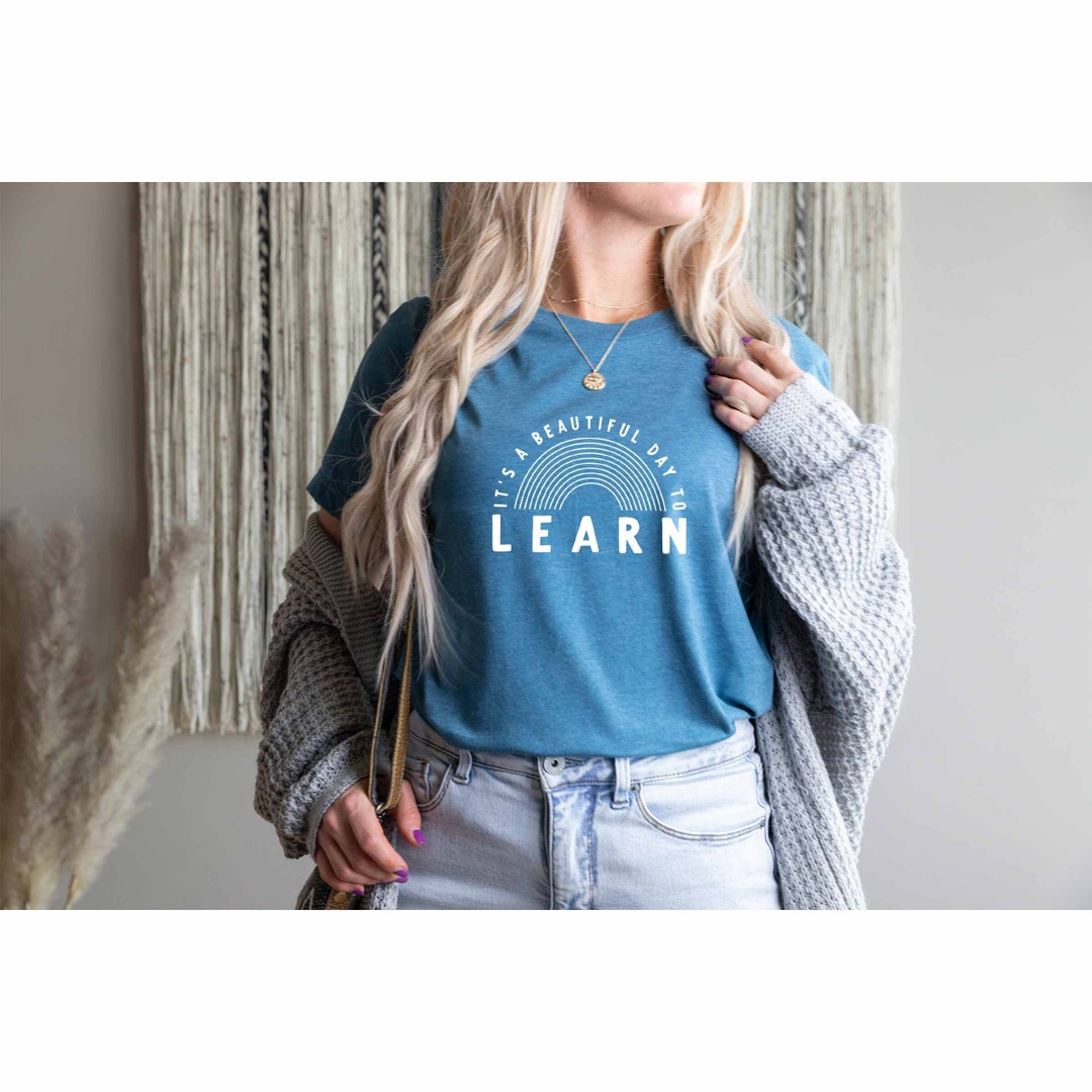Beautiful Learn Shirt, Custom School Shirt, 100 Days of School Shirt ...