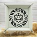 Dungeons and Dragons D20 Filigree Leather Dice Tray 6x6 - Etsy