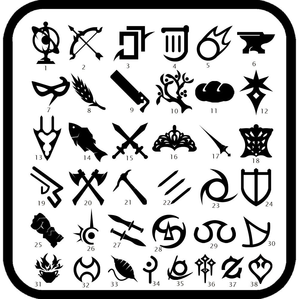 FFXIV Job Class 4 Piece Slate Coaster Gift Sets - Etsy