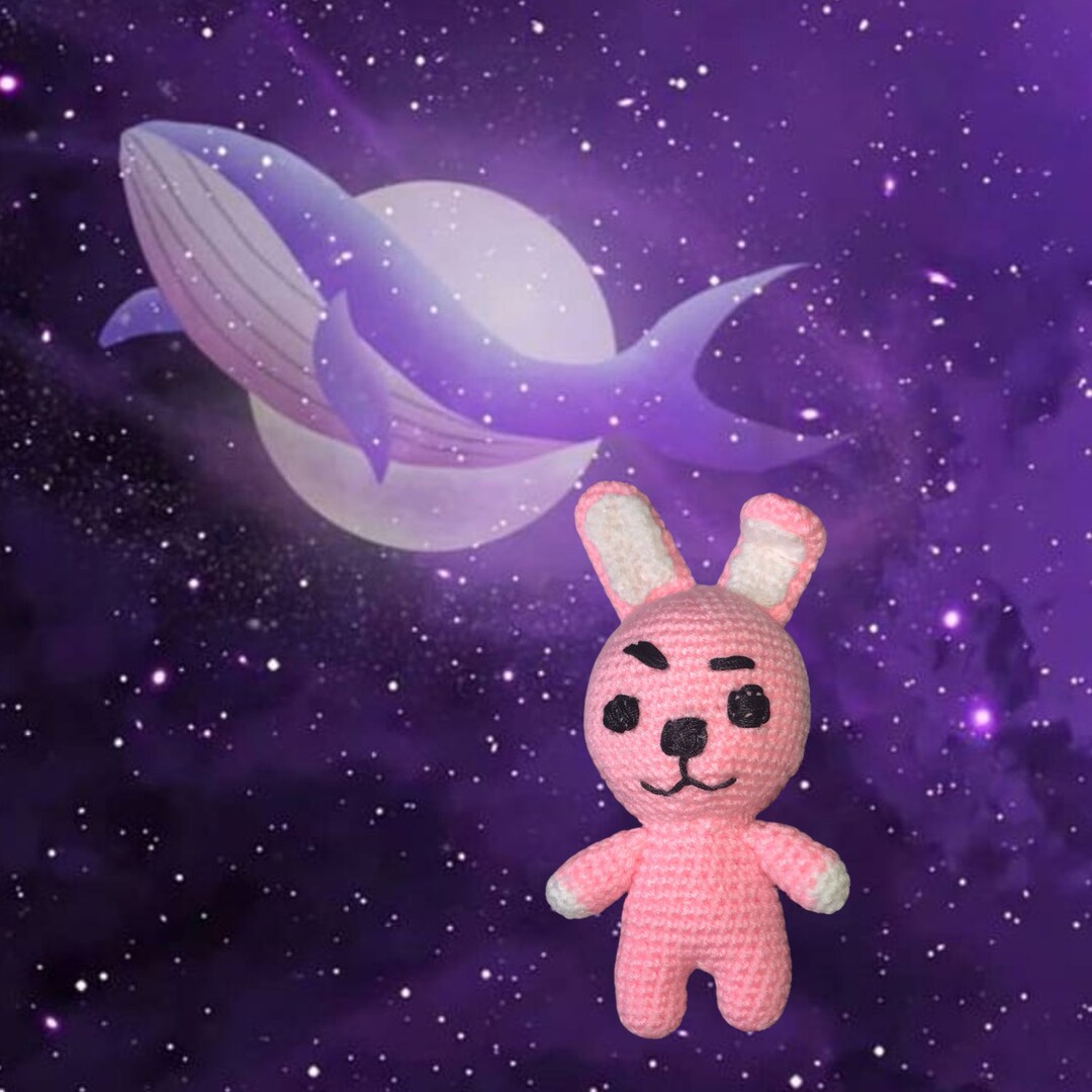 Character Doll: BTS Cartoon Character Kooky Pink Rabbit jung Kook - Etsy