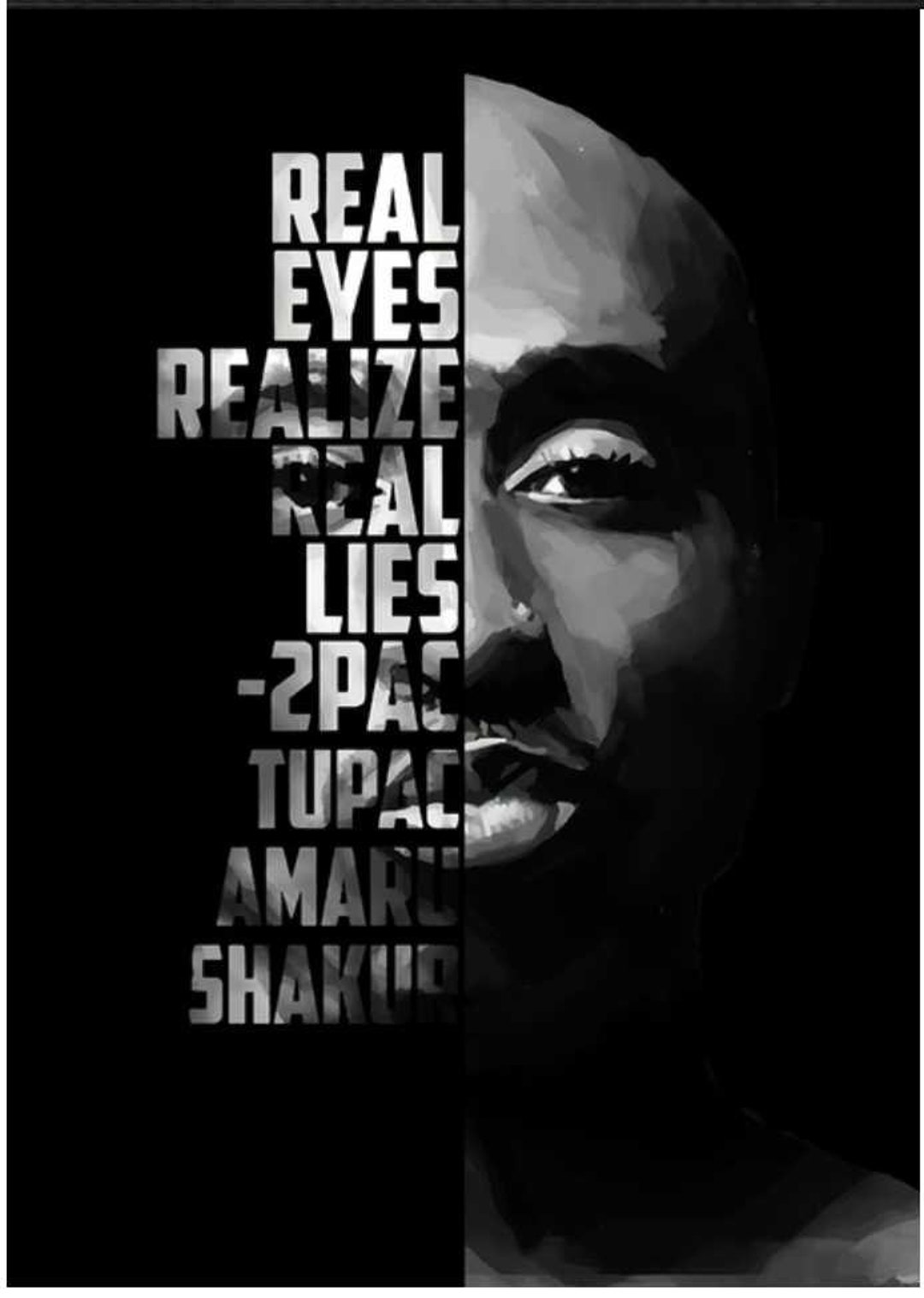 Real Eyes Realize Real Lies - Canvas / Art on Canvas / Unframed ...