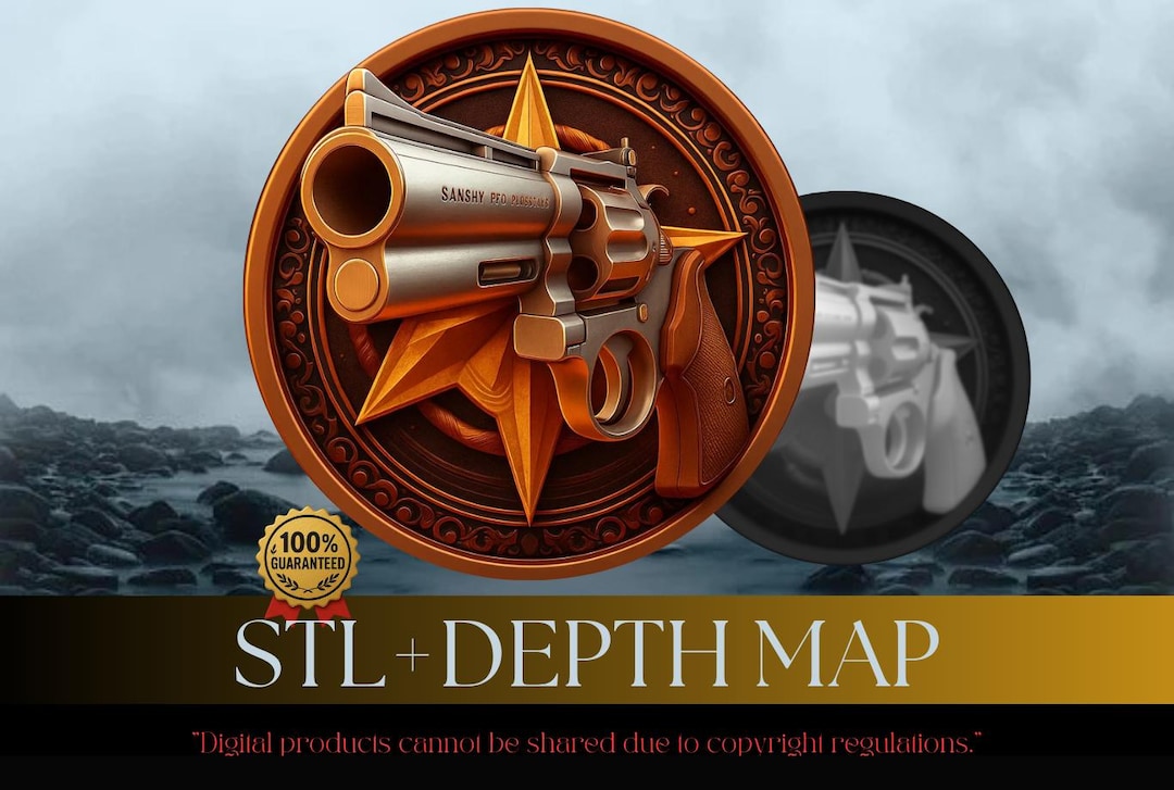 Coin Depth Map: 3D Laser Engrave STL & PNG Files (digital Download) - Etsy