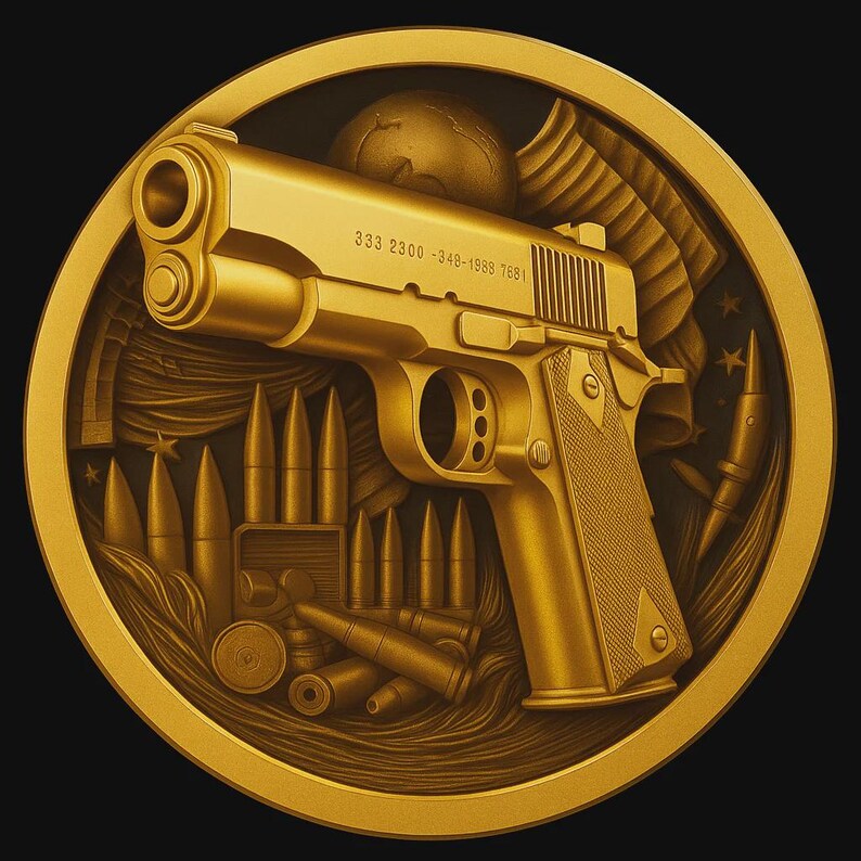 Coin Depth Map | 3D Laser Engrave | Xtool | STL & PNG Files | Grayscale ...