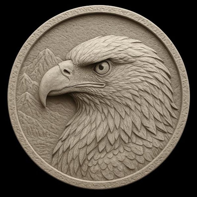 Coin Depth Map | Height Map | 3D Laser Engrave | Xtool | STL & PNG ...
