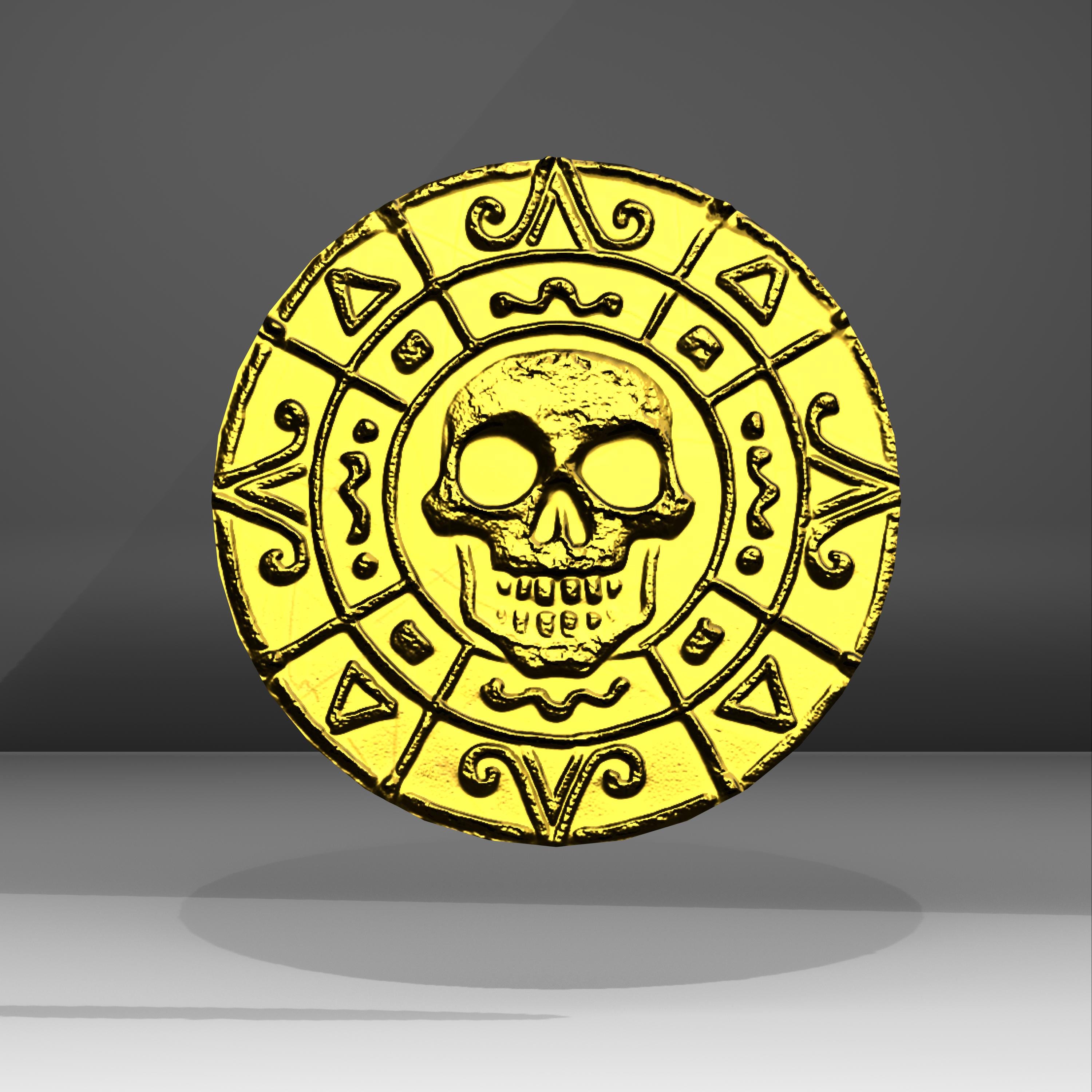 Aztec Coin Depth Map: 3D Laser Engrave STL File (digital Download) - Etsy