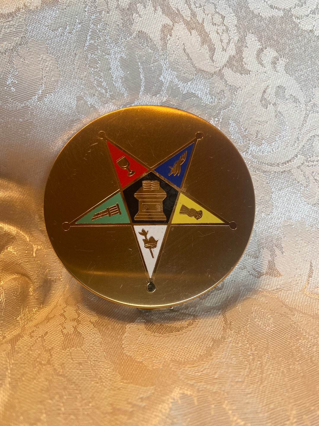 Vintage Eastern Star/ Masonic Elgin American Compact - Etsy