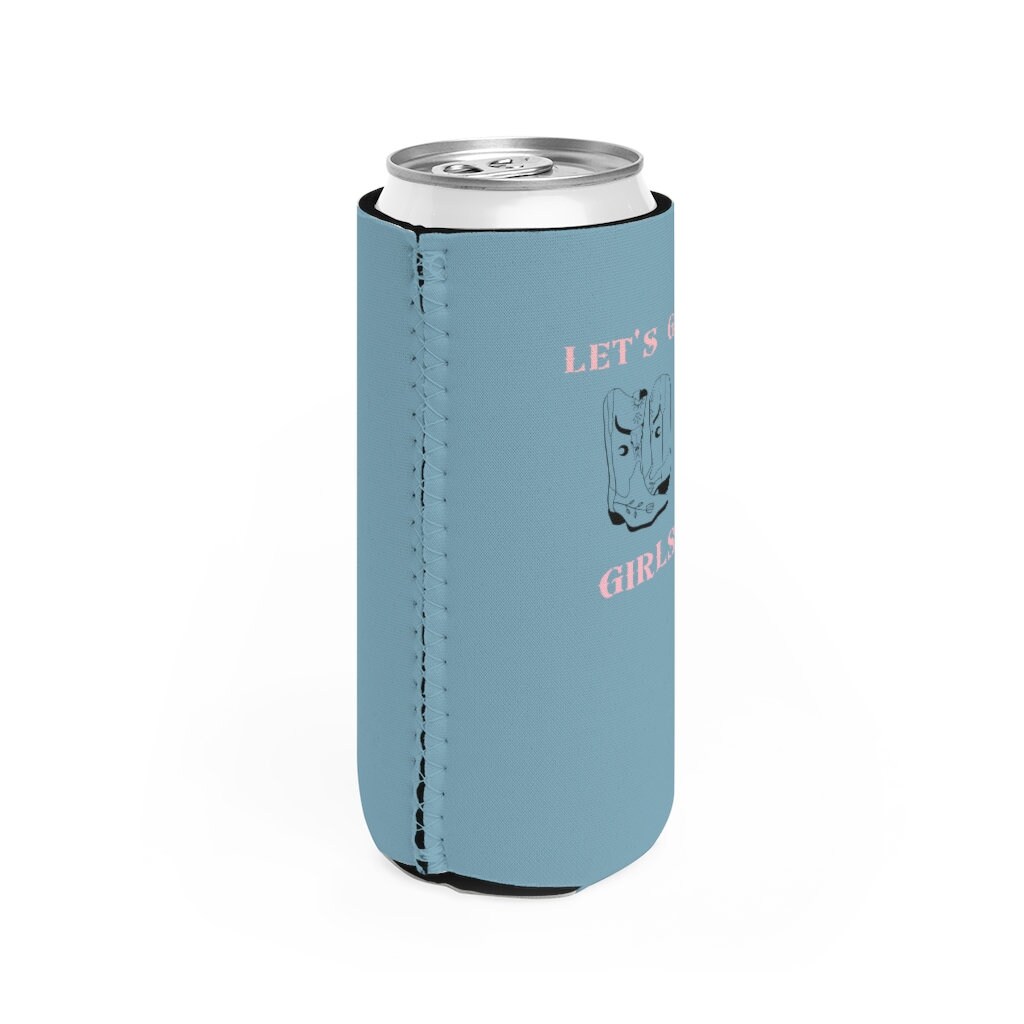 Let's Go Girls, Cowboy Boot Slim Can Coozie, Bachelorette Can Sleeve ...