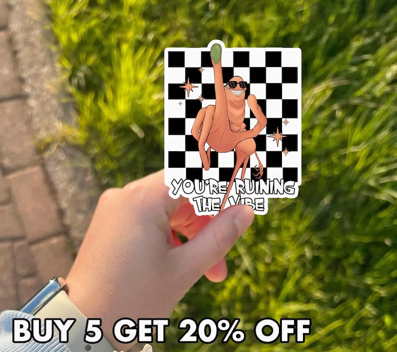 Marcus the Worm Meme Sticker, You’re Ruining the Vibe Sticker, Funny ...