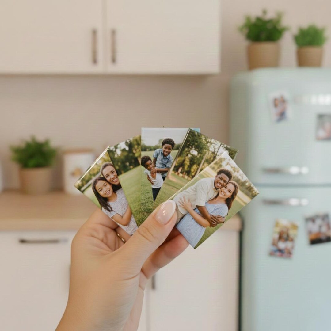 Personalized Photo Button Magnets, Custom Mini Fridge Magnet Gift ...