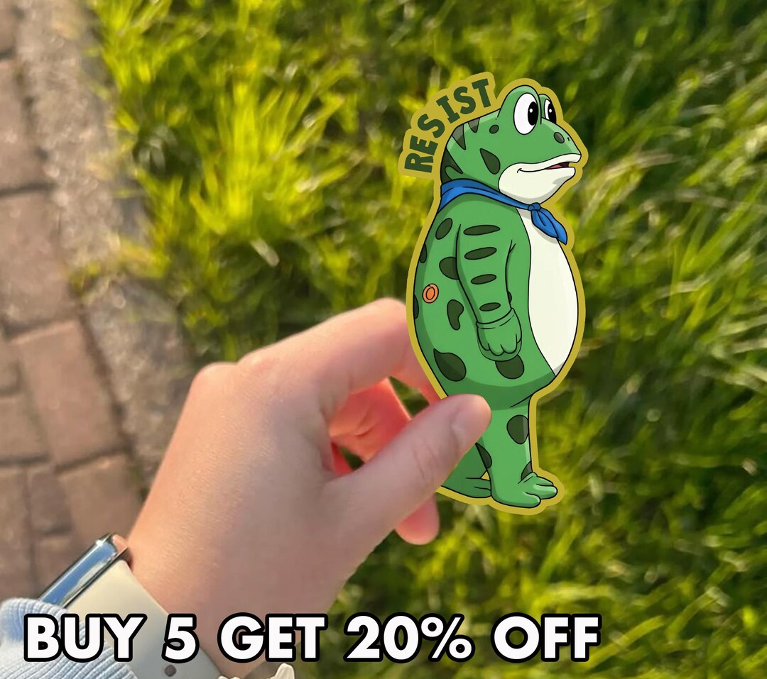 Portland Frog Protester Sticker, Frog Portland Meme Sticker, Anti ICE ...