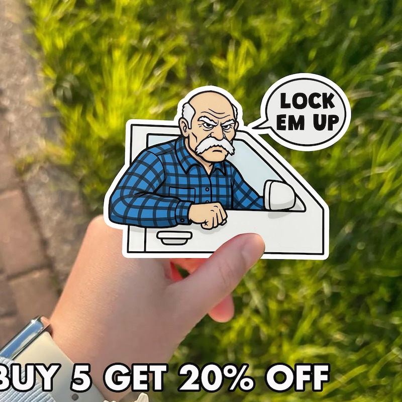 Lock Em up Sticker - Etsy
