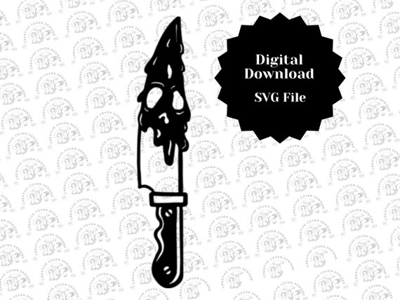 Halloween Ghostface Scream Knife SVG Cut File - Etsy