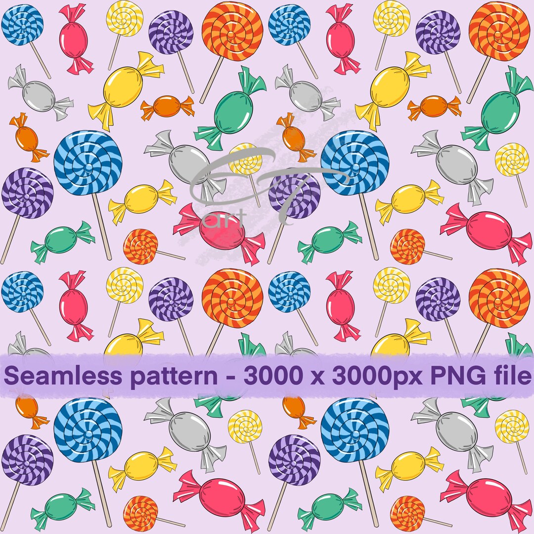 Sweet Pattern – Seamless Digital Download | Hand-drawn Sweets ...