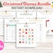 Printable Christmas Games, Fun Family Games Bundle, Holiday Games, Kids ...