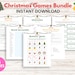 Printable Christmas Games, Fun Family Games Bundle, Holiday Games, Kids ...