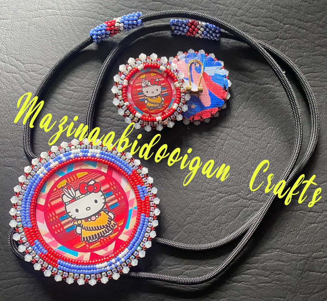 Little Miss Native Hello Kitty Medallion Earring Set - Etsy
