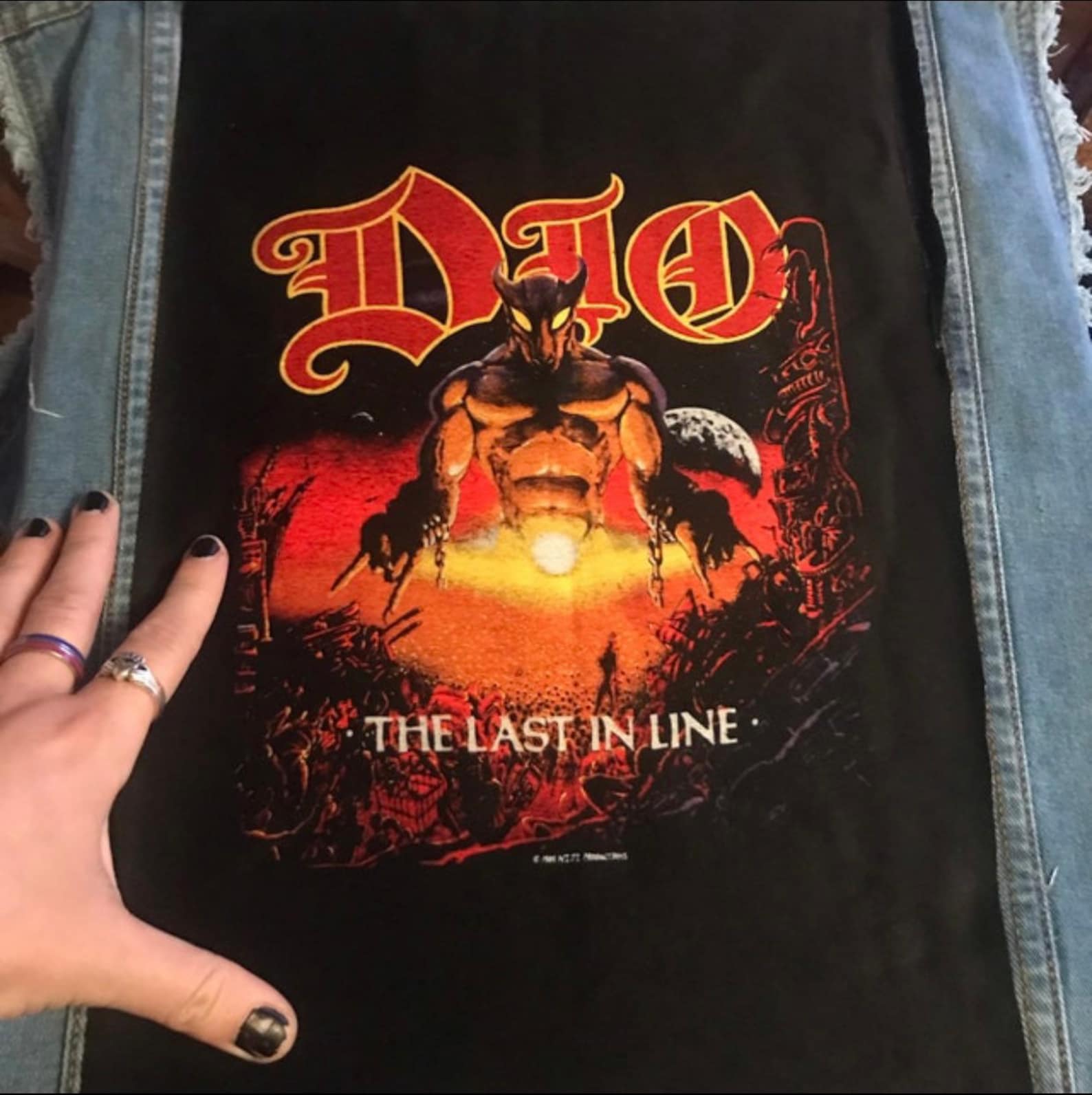 Eddie Munson Costume Dio Back Patch for Denim Jacket 11x17 - Etsy