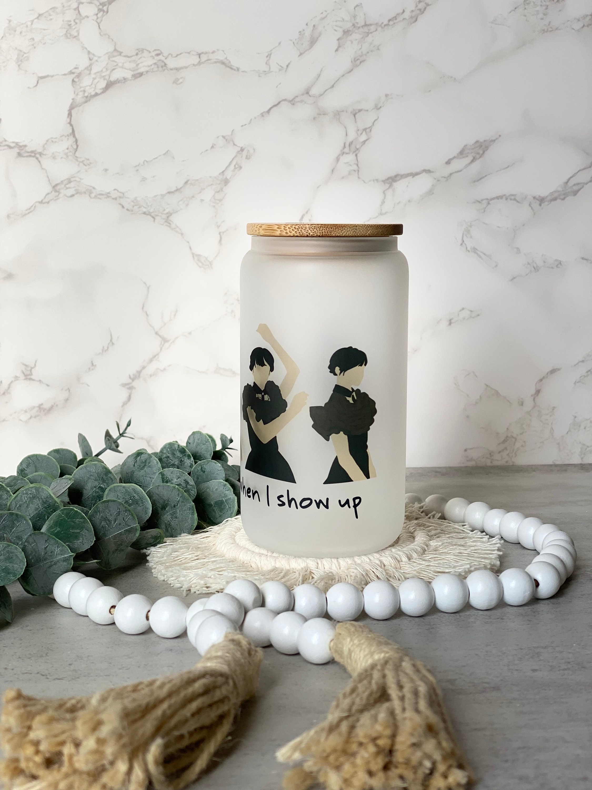 Wednesday Addams Cup Wednesday Addams Glass Cup Wednesday - Etsy