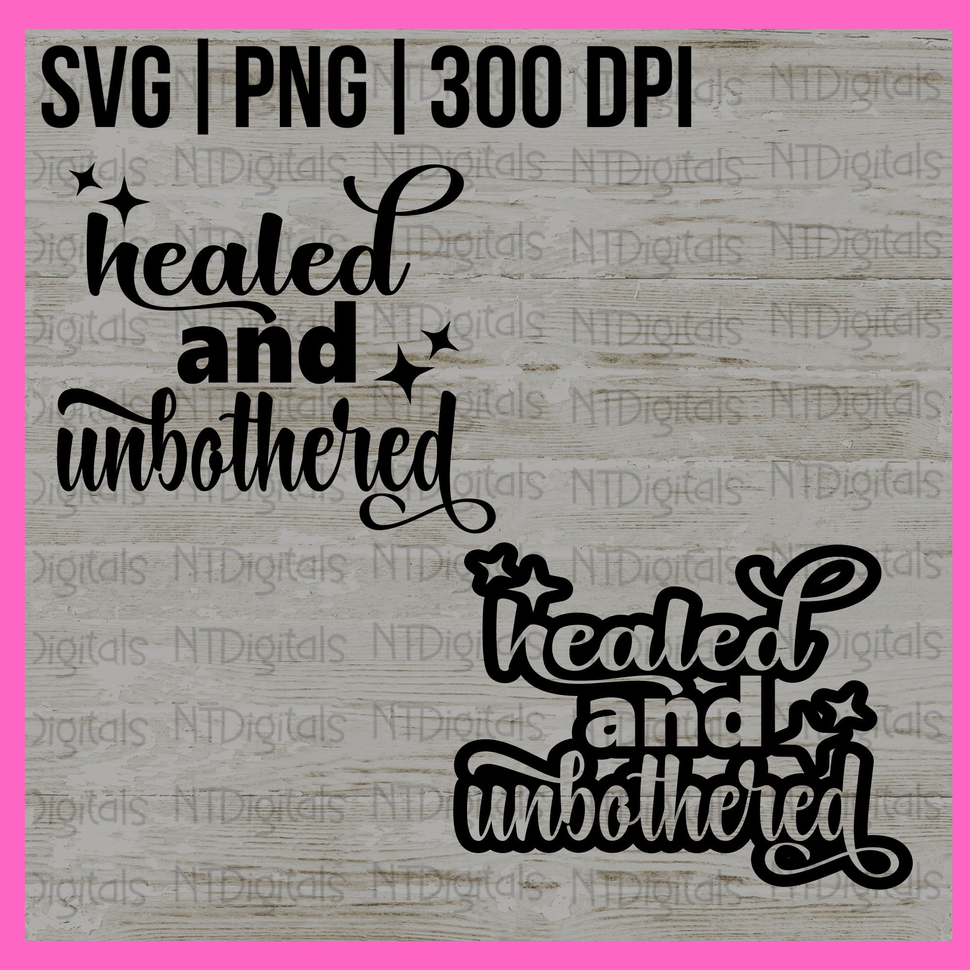 Healed and Unbothered Svg|self Love Svg|self Care Svg|affirmation Svg ...