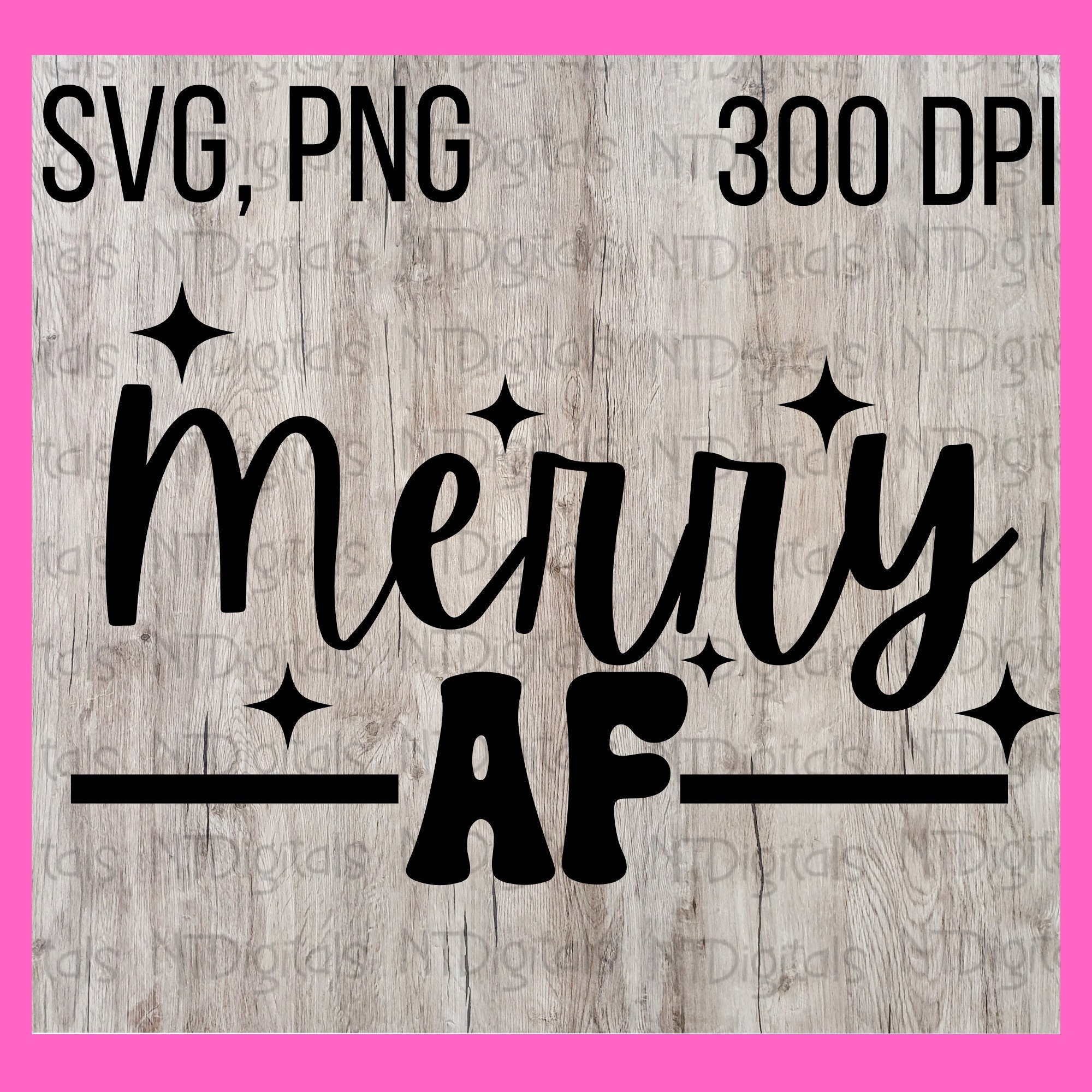 Merry AF SVG PNG Sarcastic Funny Quote Christmas Cricut Silhouette - Etsy